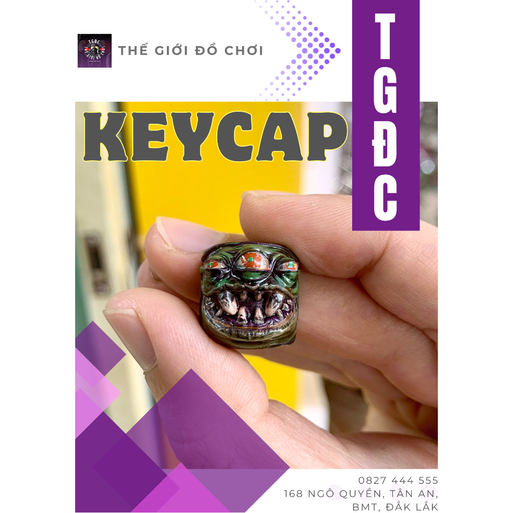 keycap custom bàn phím cơ (Chất liệu Resin cao cấp) Recast, Monster 3 ...