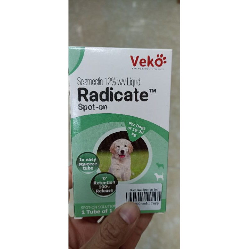 Nhỏ gáy Radicate trị ve rận cho chó 0.5ml | Shopee Việt Nam