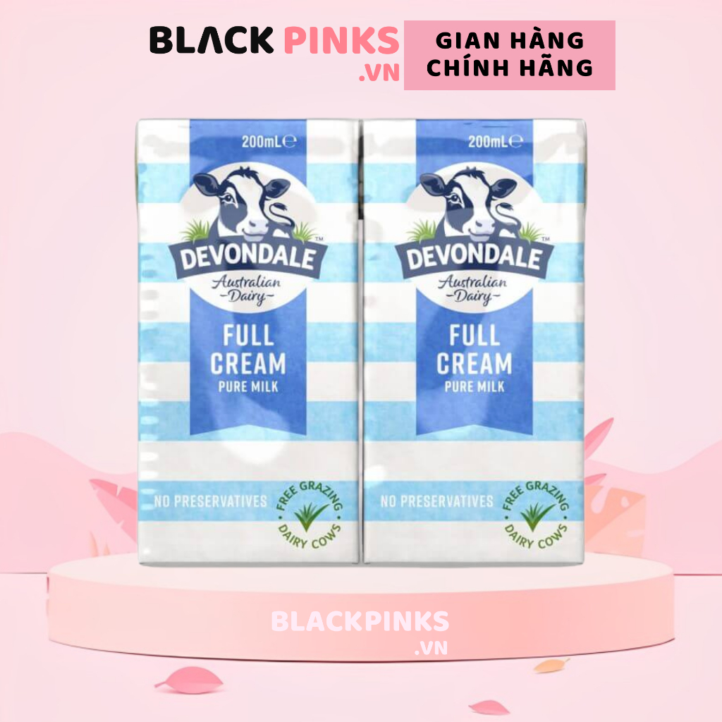 Sữa tươi Devondale nguyên kem 200ml (lốc 6 hộp) | Shopee Việt Nam