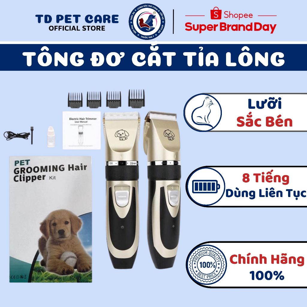 Tông Đơ Cắt Lông Chó và Lông Mèo GROOMING HAIR CLIPPER - Máy Cạo Lông ...