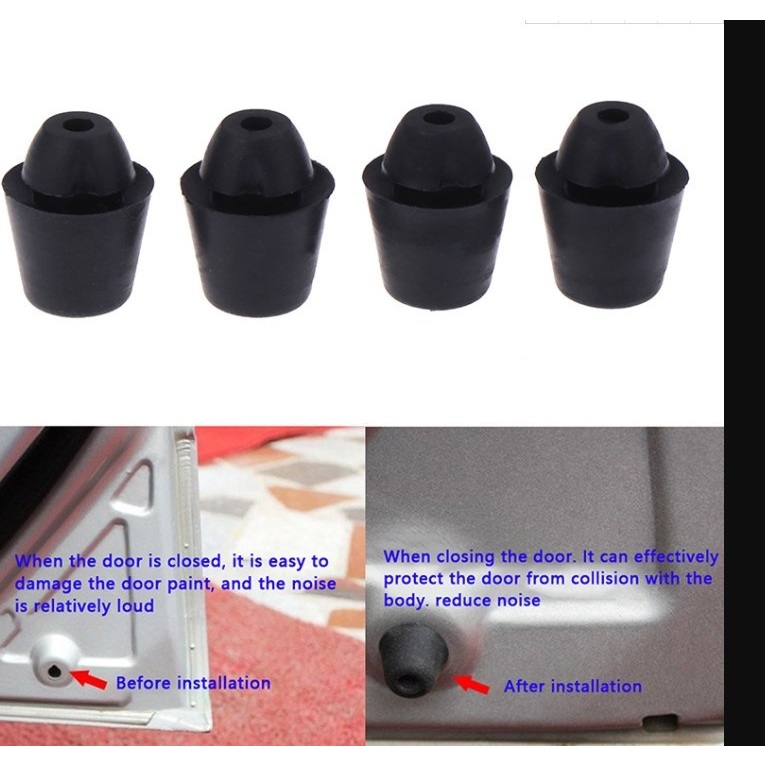 Cao su giảm chấn cánh cửa xe Hyundai-Kia-Mã: 82191-28010 (Set 4pcs-6pcs ...