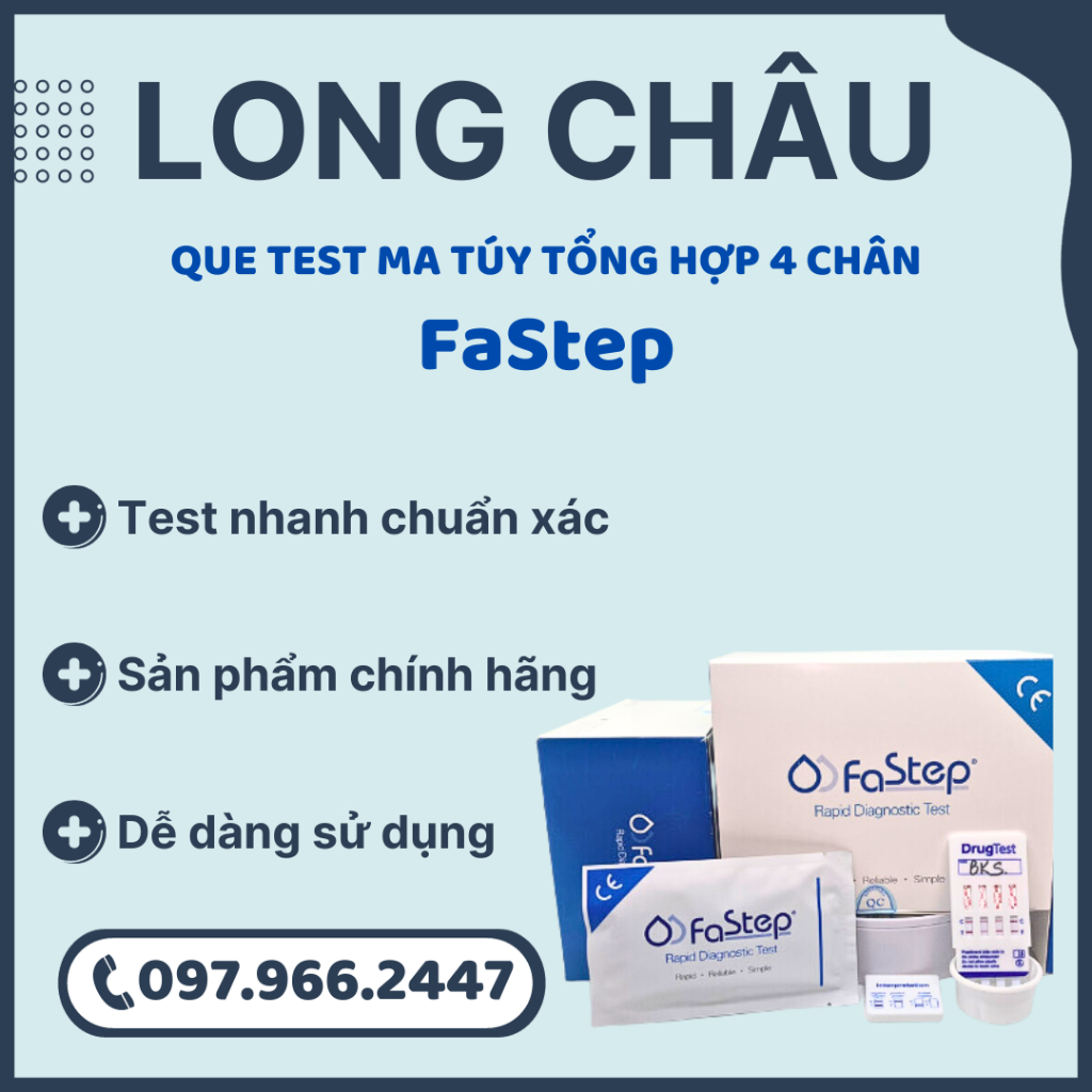 Que test ma tuý tổng hợp 4 chân Fastep USA test nhanh độ chính xác cao ...