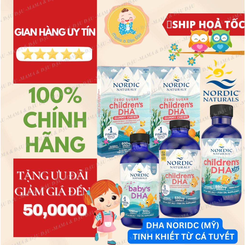 [Date 2026-2027][Chính Hãng] Baby, Children DHA Nordic Naturals bổ sung ...