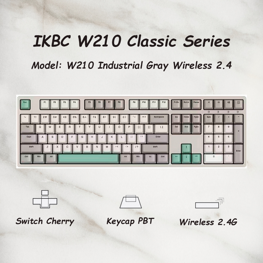[PRE-ORDER][NEW 2023] Bàn phím cơ không dây IKBC CHERRY MX W210 - CLASSIC Series | Shopee Việt Nam