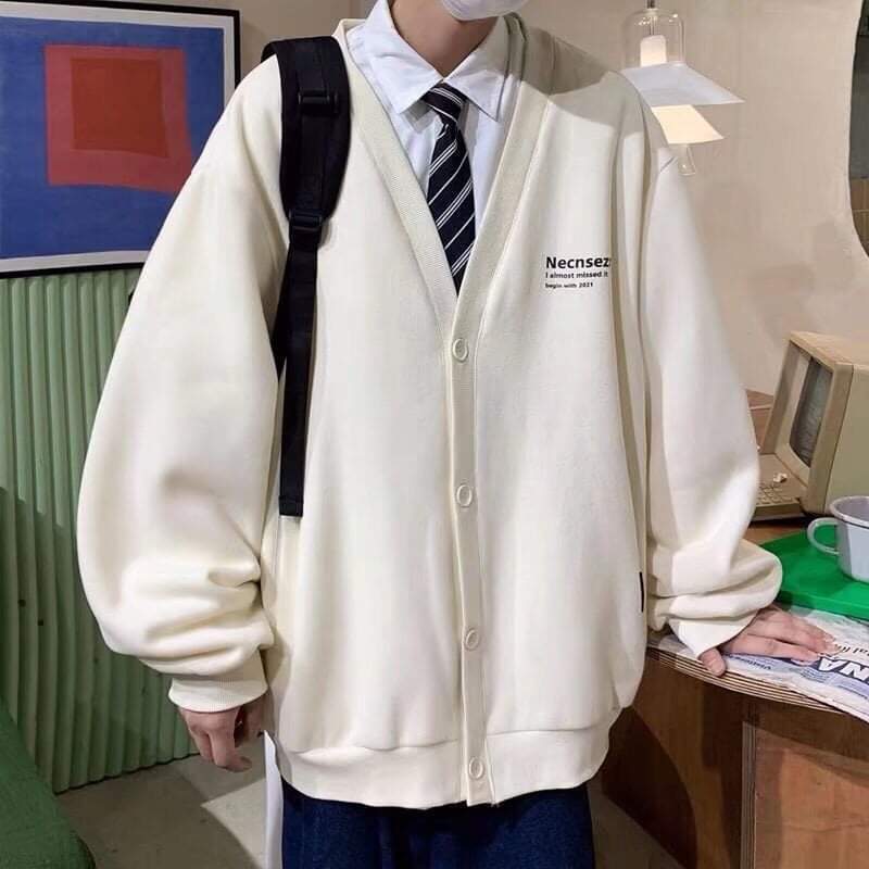 Áo Cadigan Chất Liệu Cao Cấp Lót Lông, Áo Khoác Thời Trang Dễ Phối Đồ ...