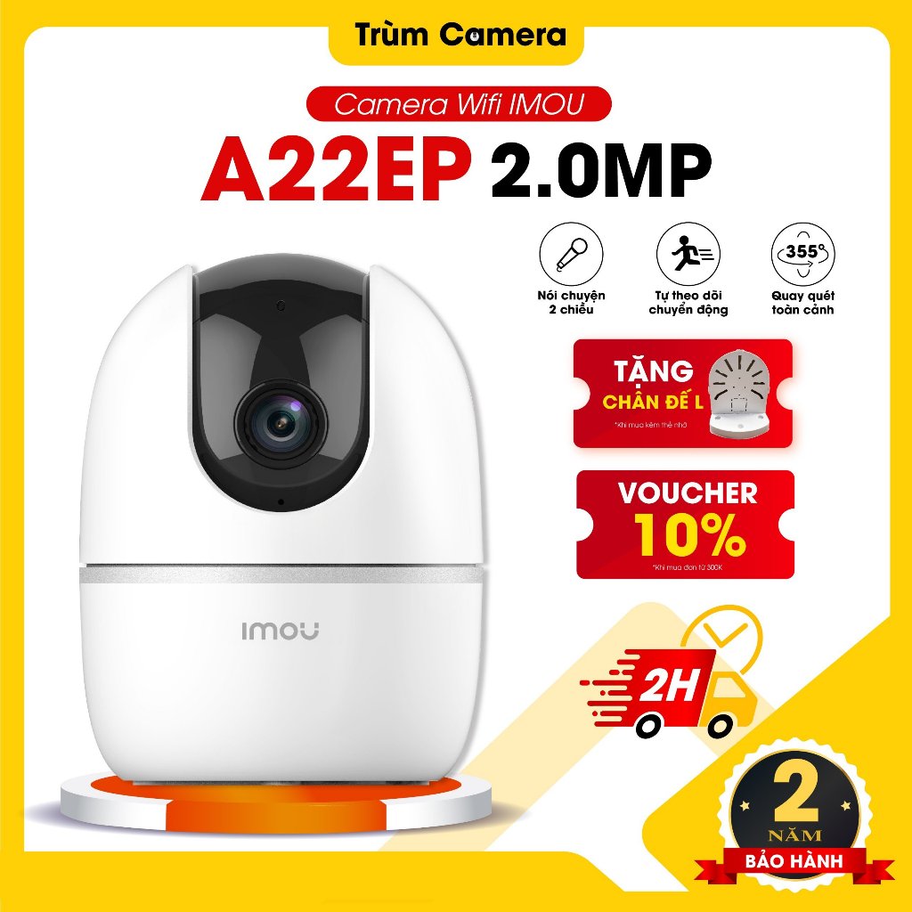 Camera IMOU Wifi A22EP/A32/A42P - 2MP/3MP/4MP, A1/A2/RANGER 2, Xoay 360 ...