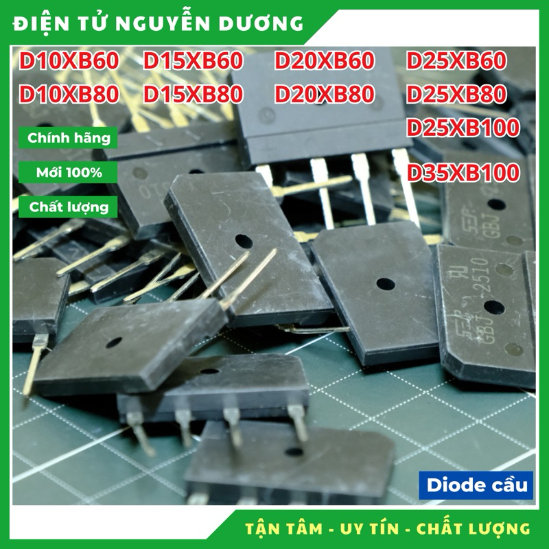 Cầu chỉnh lưu đầy đủ các loại, hàng mới chính hãng 100%, D10XB60 ...