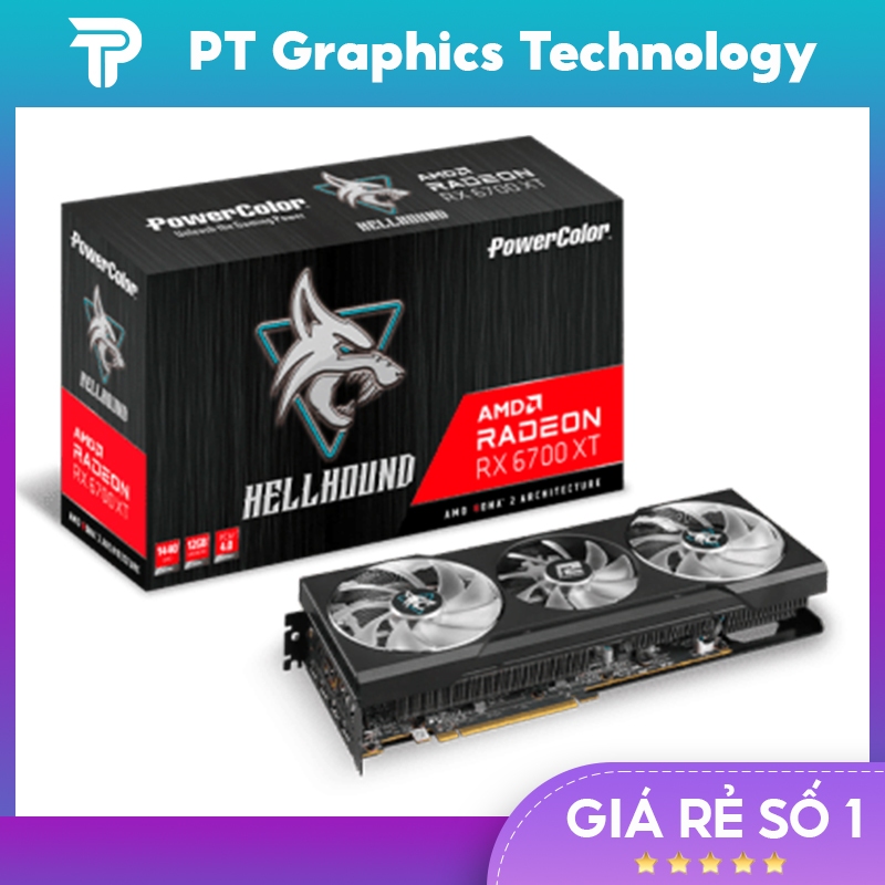 Card Màn Hình Powercolor Hellhound AMD Radeon RX 6700 Xt 12Gb Gddr6 ...