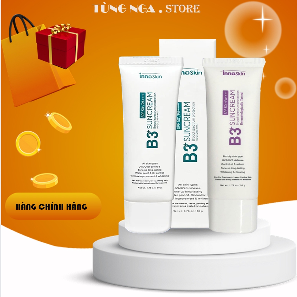 Kem chống nắng nâng tone InnoSkin B3 50ml Hàn Quốc “đỉnh của chóp” chống nắng cực kỳ hiệu quả ...