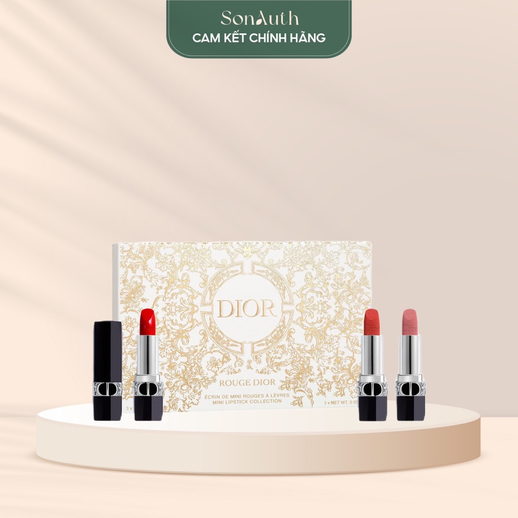 Set son mini Dior Mini Rouge Dior Discovery Lipstick Set | Shopee Việt Nam