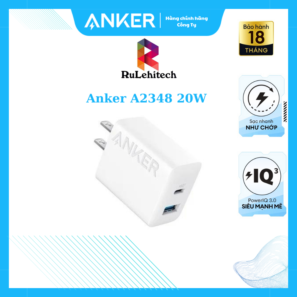 SẠC ANKER 20W 2 CỔNG A2348 | Shopee Việt Nam