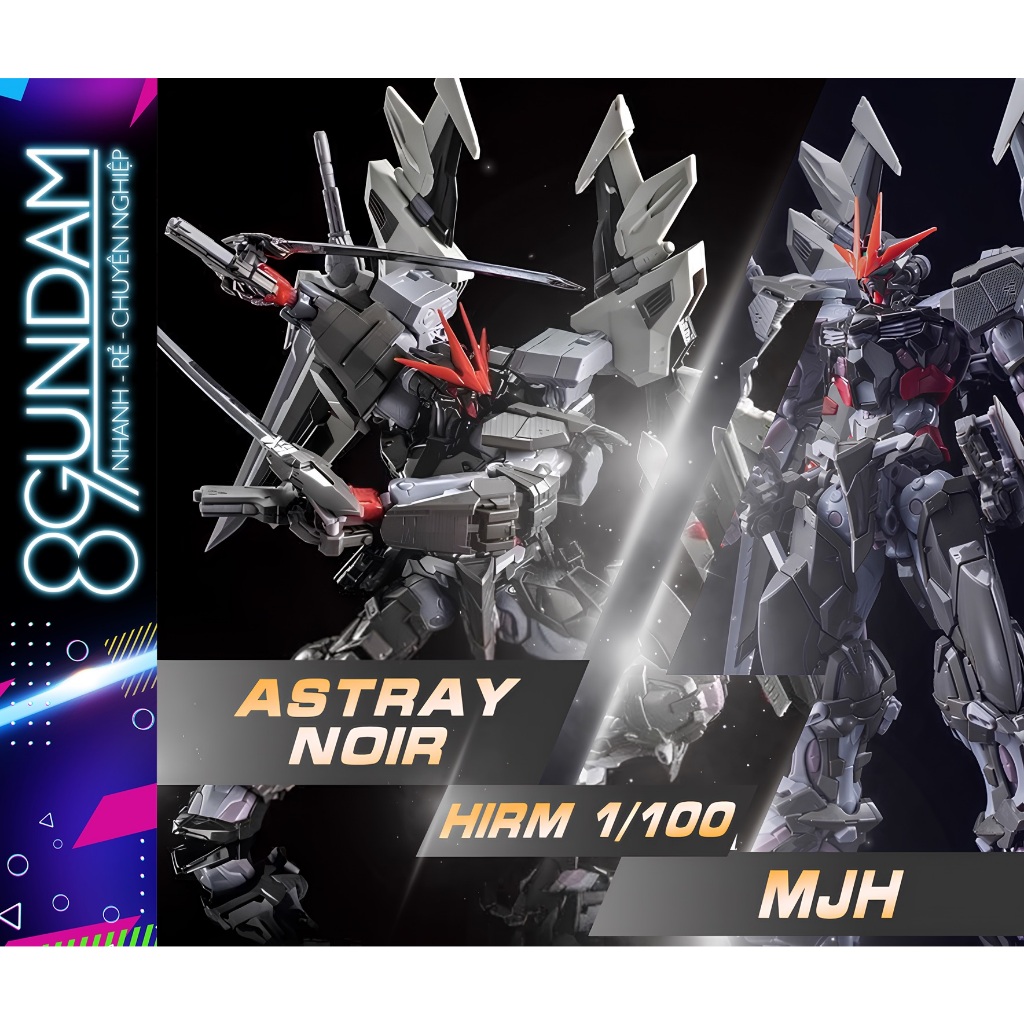 Mô Hình Lắp Ráp Gundam HiRM High Resolution Astray Noir (kèm base ...