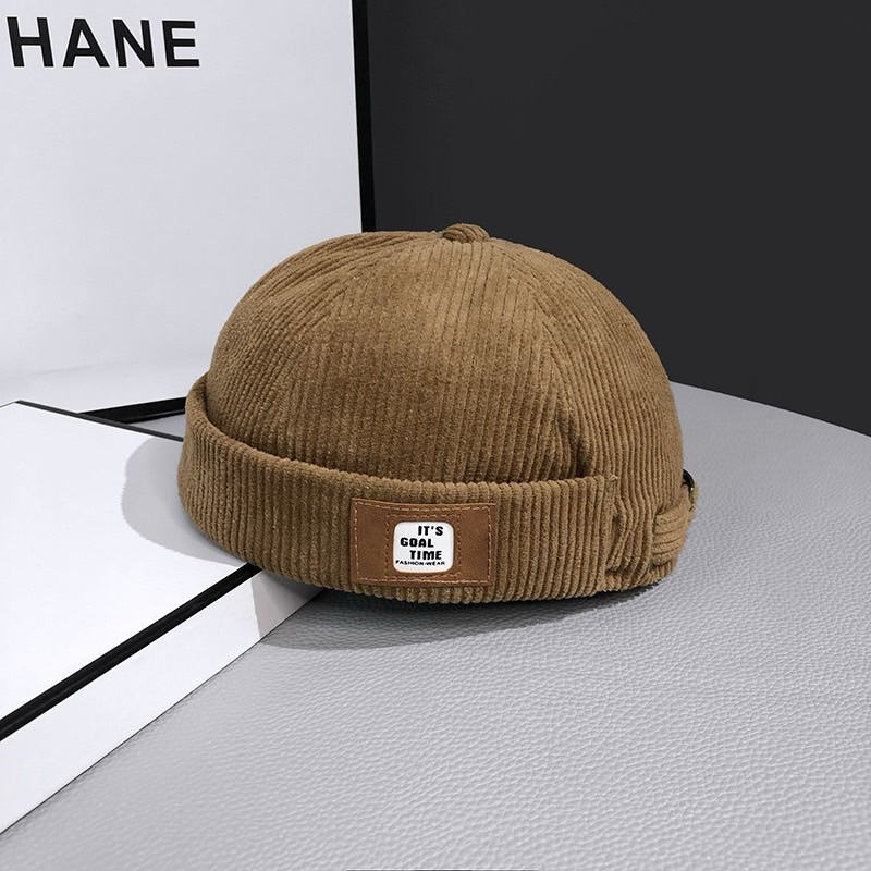 Mũ tròn Miki Hat không vành cao cấp thêu chữ GOAL TIME 545 phong cách ...