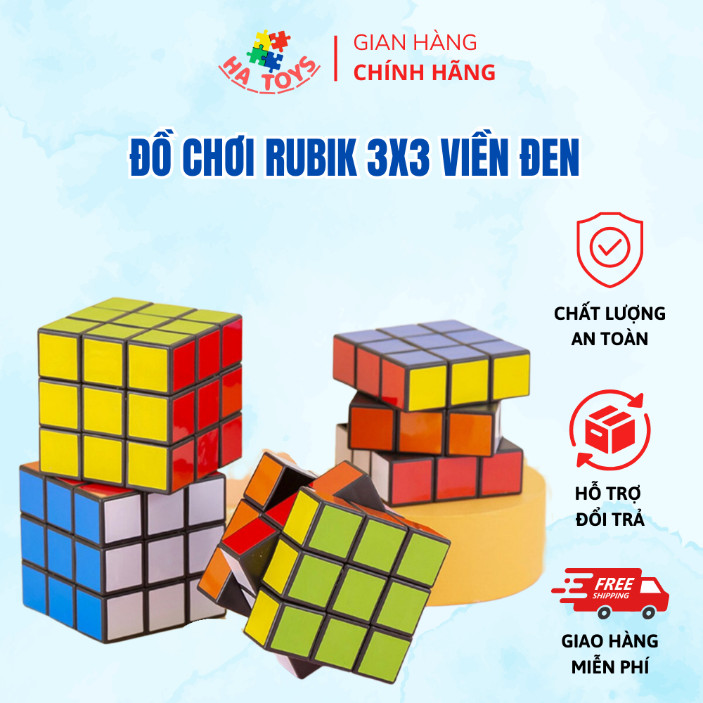 Đồ chơi rubik kích thước 3x3cm và 5,3x5,3cm HA TOYS rèn luyện khả năng tập trung và tư duy logic ...
