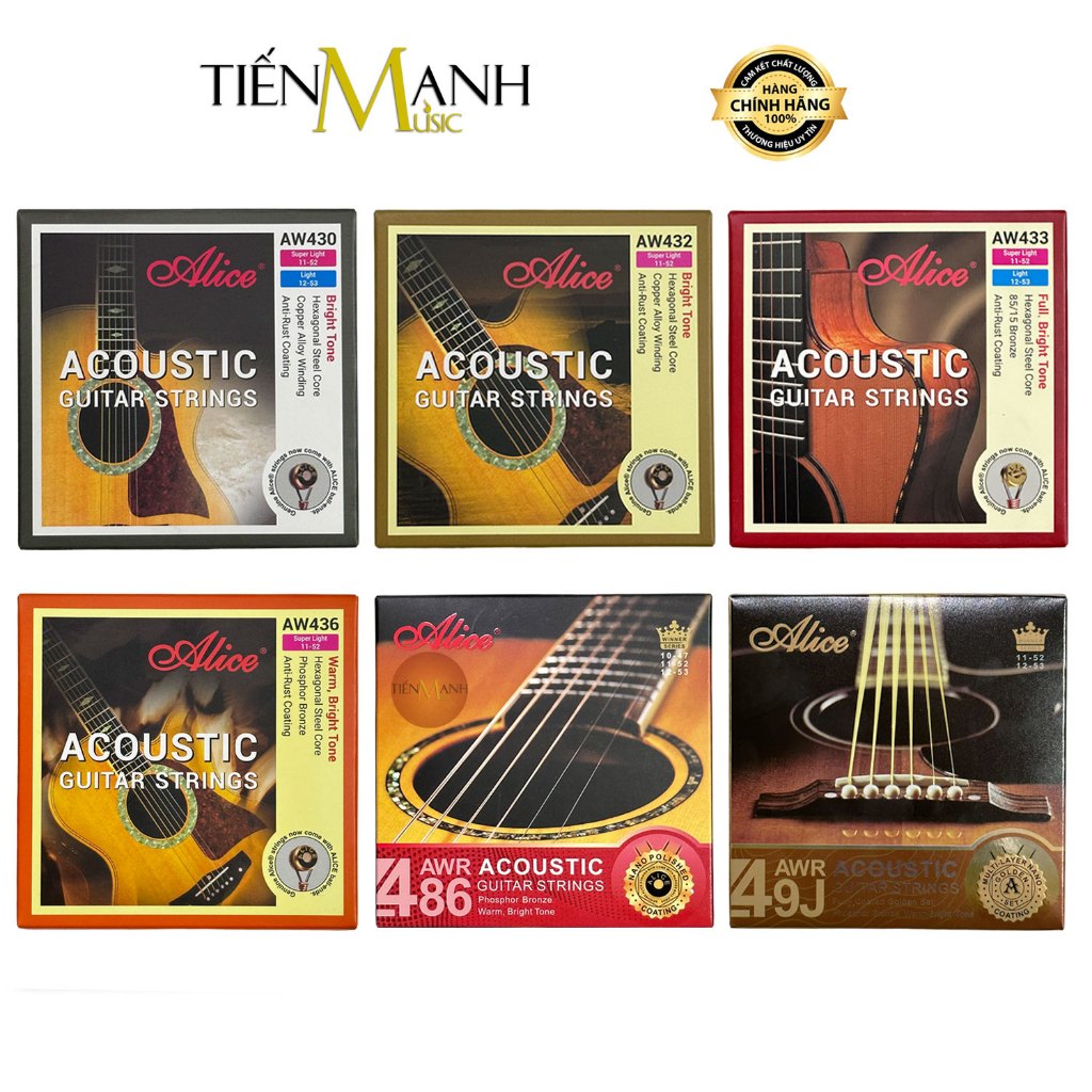 [Chính Hãng] Dây Đàn Guitar Acoustic Strings Alice AW430, AW432, AW433 ...