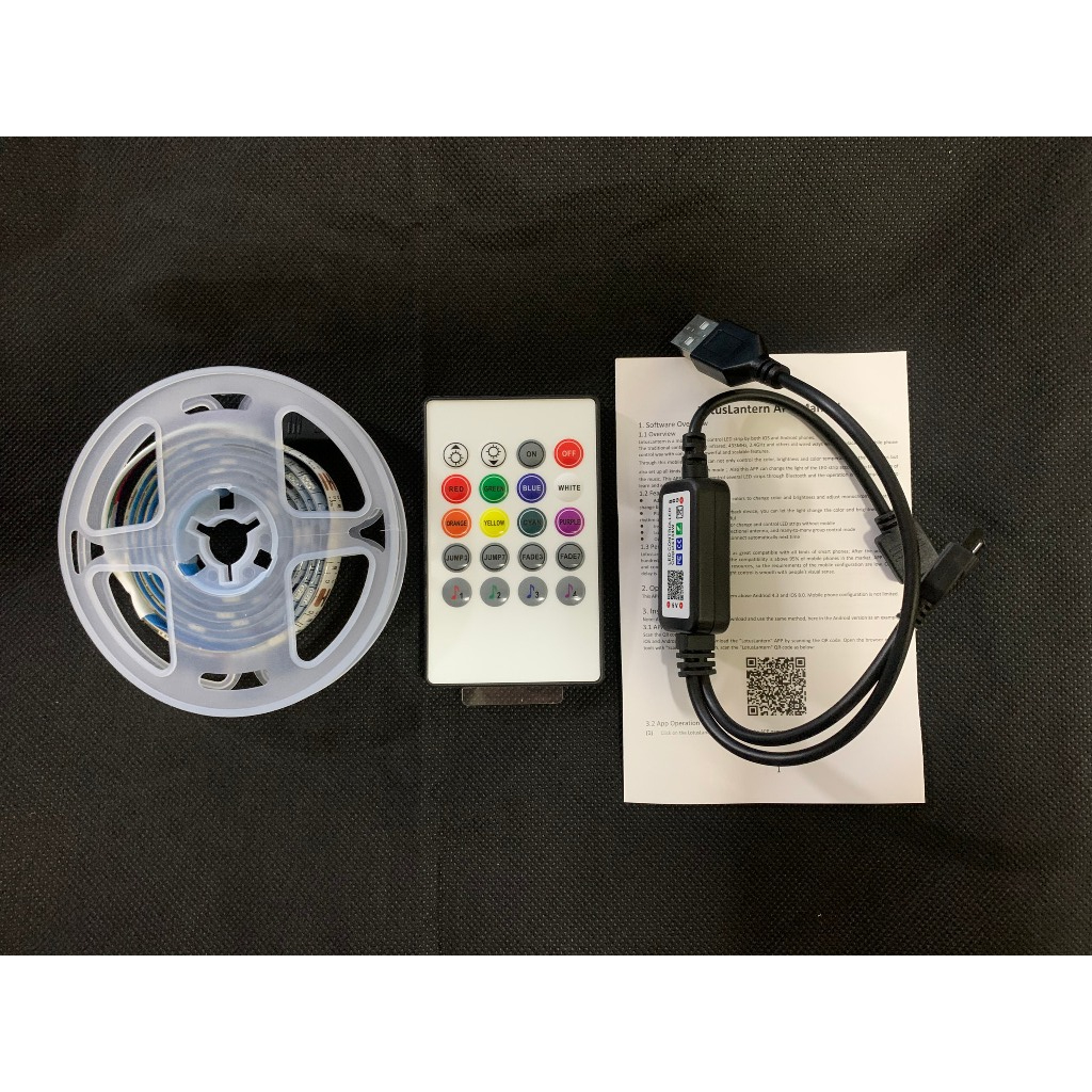 Đèn dây led RGB 16 triệu màu 2M 3M 5M điều khiển bằng điện thoại, nháy ...