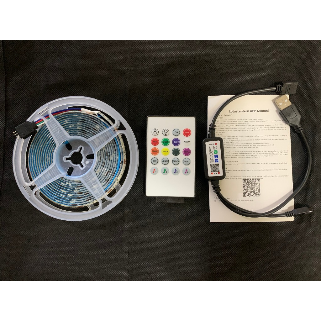 Đèn dây led RGB 16 triệu màu 2M 3M 5M điều khiển bằng điện thoại, nháy ...