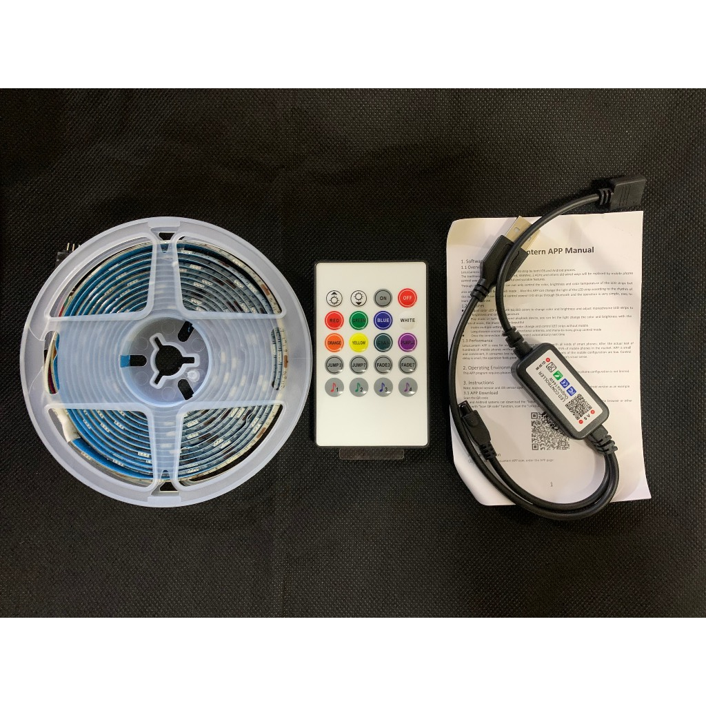 Đèn dây led RGB 16 triệu màu 2M 3M 5M điều khiển bằng điện thoại, nháy ...