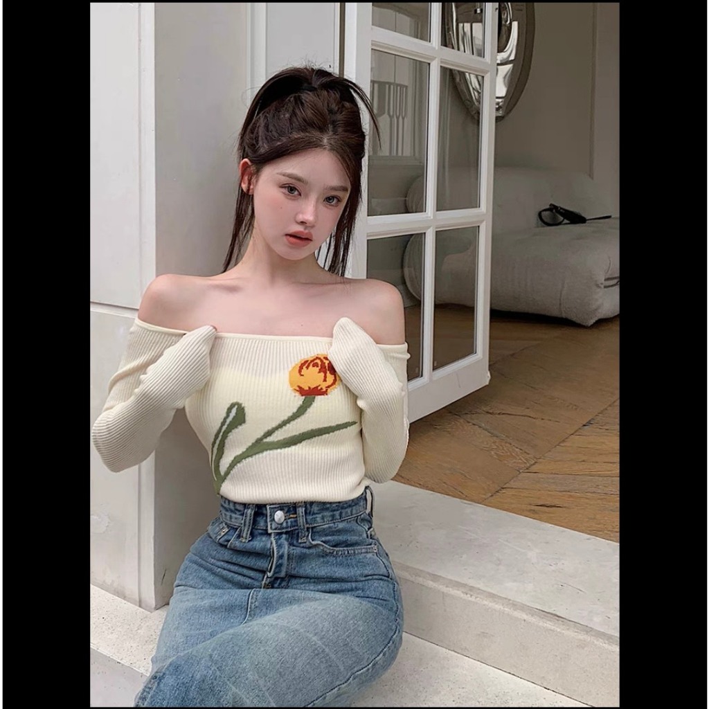 Áo Thun Cổ Tròn Lệch Vai Xoắn Eo Tôn Dáng Nhiều Màu Ulzzang | Shopee Việt Nam