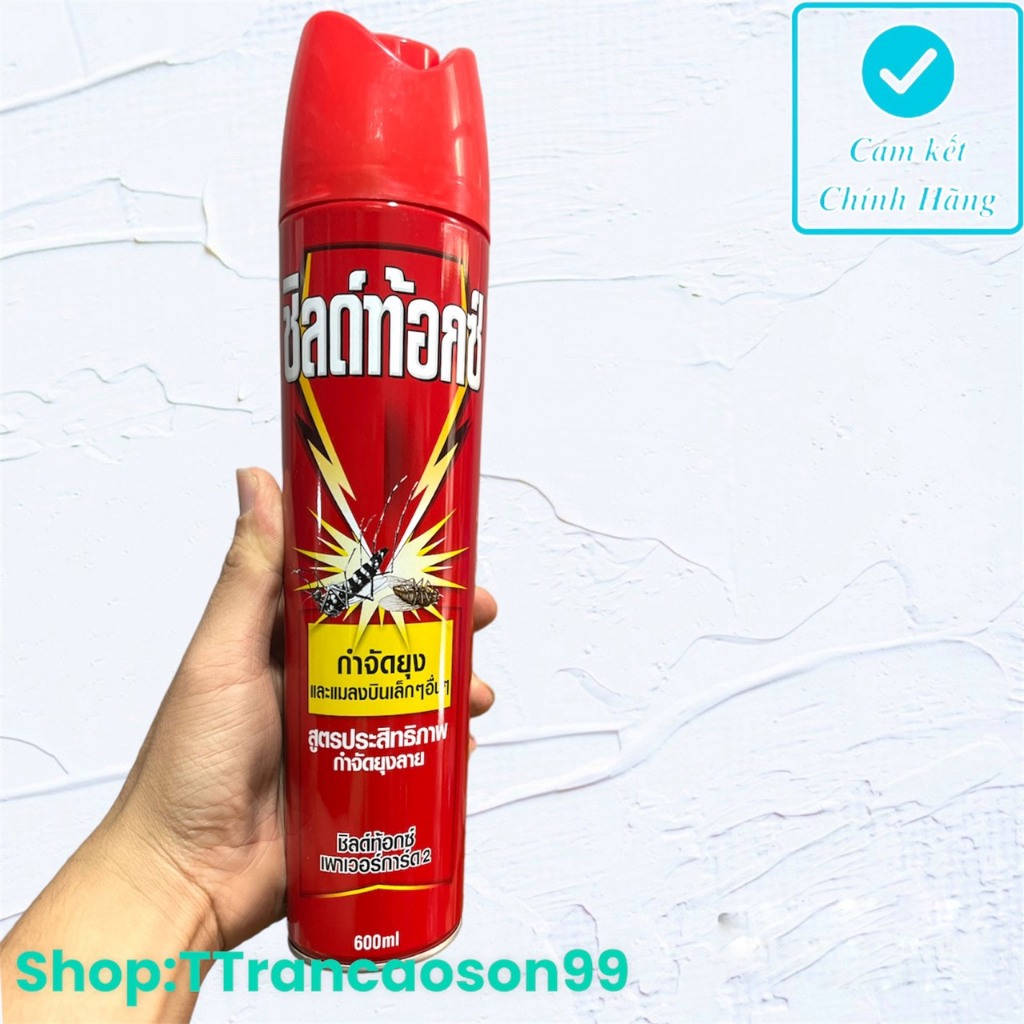 Bình xịt muỗi / côn trùng SHIELDTOX 600ml Thái Lan diệt ruồi kiến mối ...