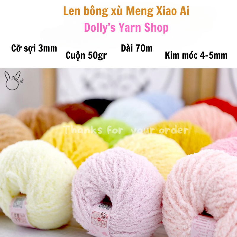 Len bông xù, len bông xù Mang xiao ai, tương tự len bông xù xiao ke ...