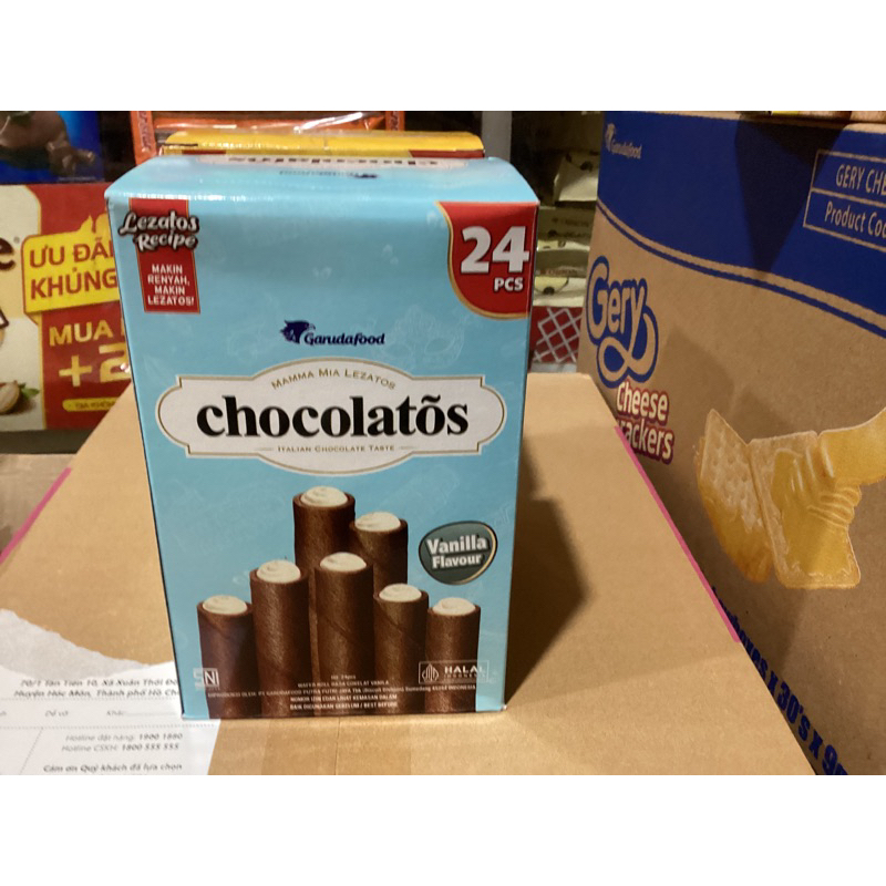 Bánh quế cuộn Chocolatos phô-mai/ vani/ chocolate | Shopee Việt Nam