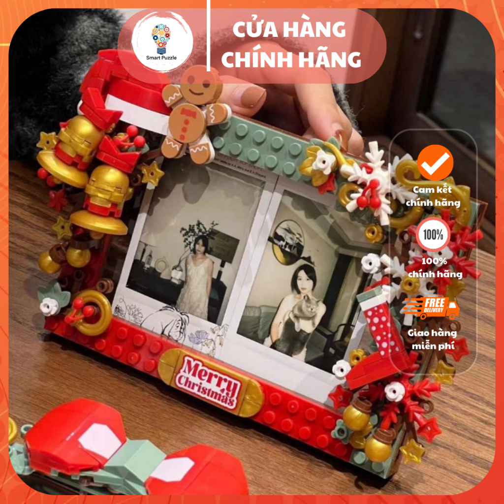 Qùa Tặng Mô Hình Lắp Ráp Khung Ảnh Giáng Sinh,Mô Hình Trang Trí Noel Mô ...