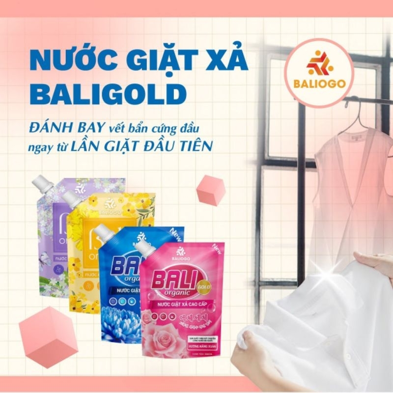 Nước giặt túi Bali gold organic, túi 3 lít | Shopee Việt Nam