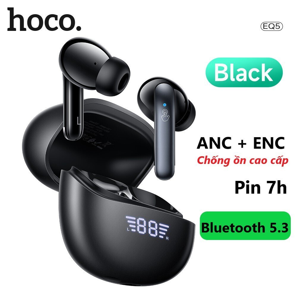 Tai nghe Bluetooth Hoco EQ5 chính hãng cảm ứng âm thanh nổi HD có Mic ...