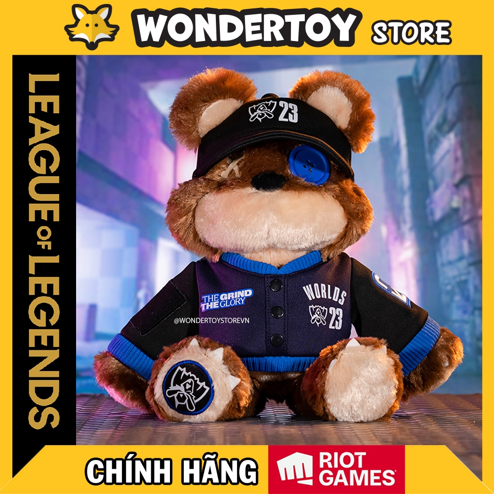 Gấu Bông Riot Games League of Legends Worlds 2023 Tibbers Plush Limited ...