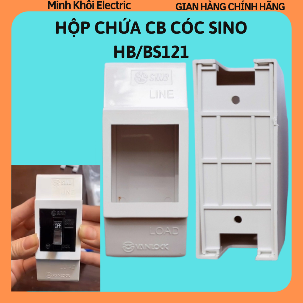 Hộp chứa CB cóc gắn nổi Sino HB/BS121, hộp chứa cầu dao gắn nổi Sino,Hộp CB cóc gắn nổi,hộp đựng ...