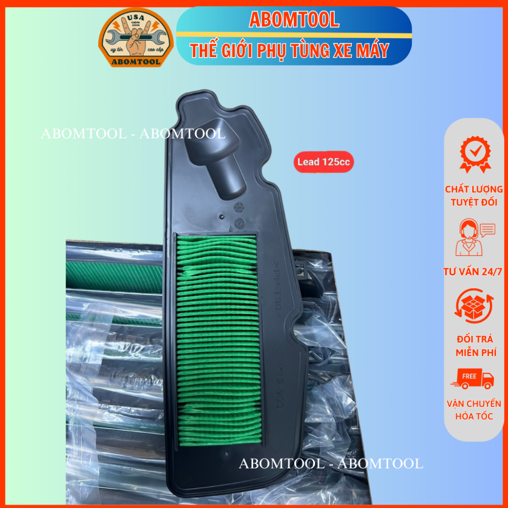 Tấm Lọc Gió Lead125 K12A, lọc gió Lead125 Filtek chính hãng ABOMTOOL ...