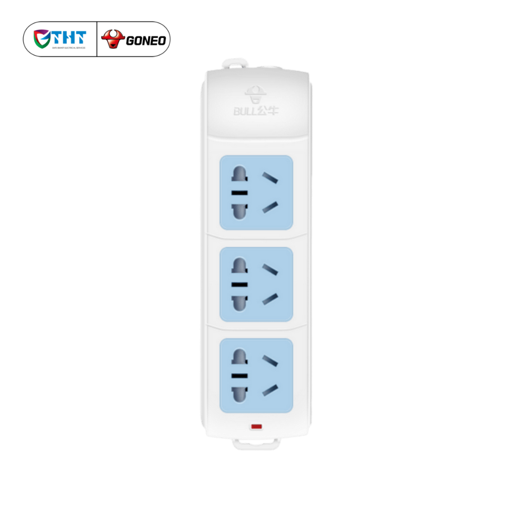 Ổ cắm điện đa năng không dây GONGNIU chính hãng GN-A03, 3 ô cắm, chống cháy, bảo hành 36 tháng ...