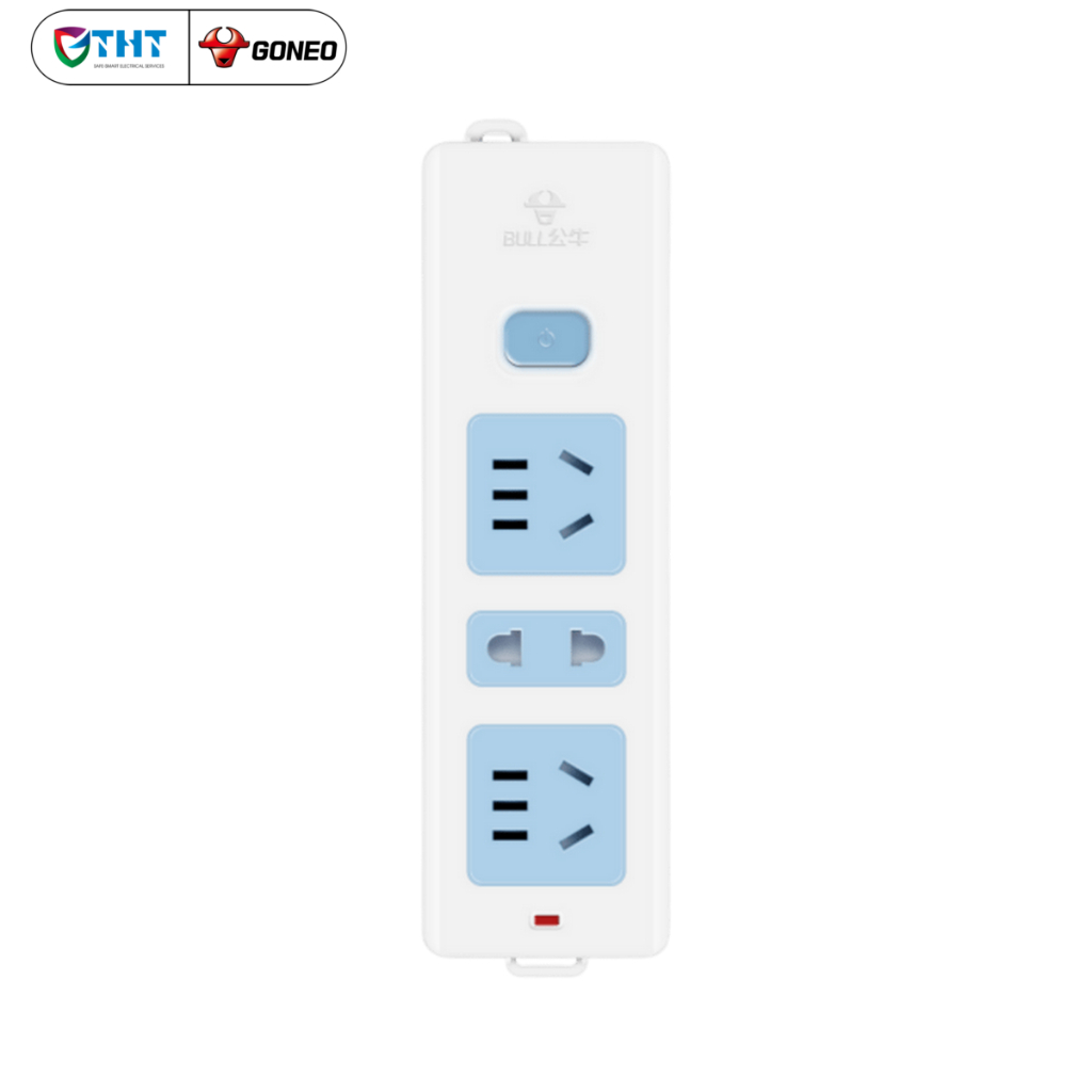 Ổ cắm điện đa năng không dây GONGNIU chính hãng GN-427K, 3 ô cắm, 1 công tắc, chống cháy, bảo ...