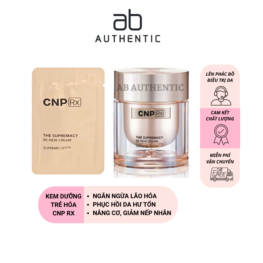 Gói Sample Kem dưỡng CNP RX vàng Supremacy Re-new Cream- AB Authentic ...