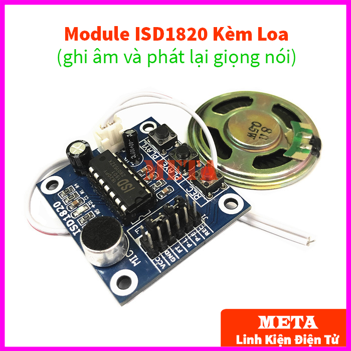 Module ghi âm và phát lại giọng nói ISD1820, kèm loa 0.5W | Shopee Việt Nam