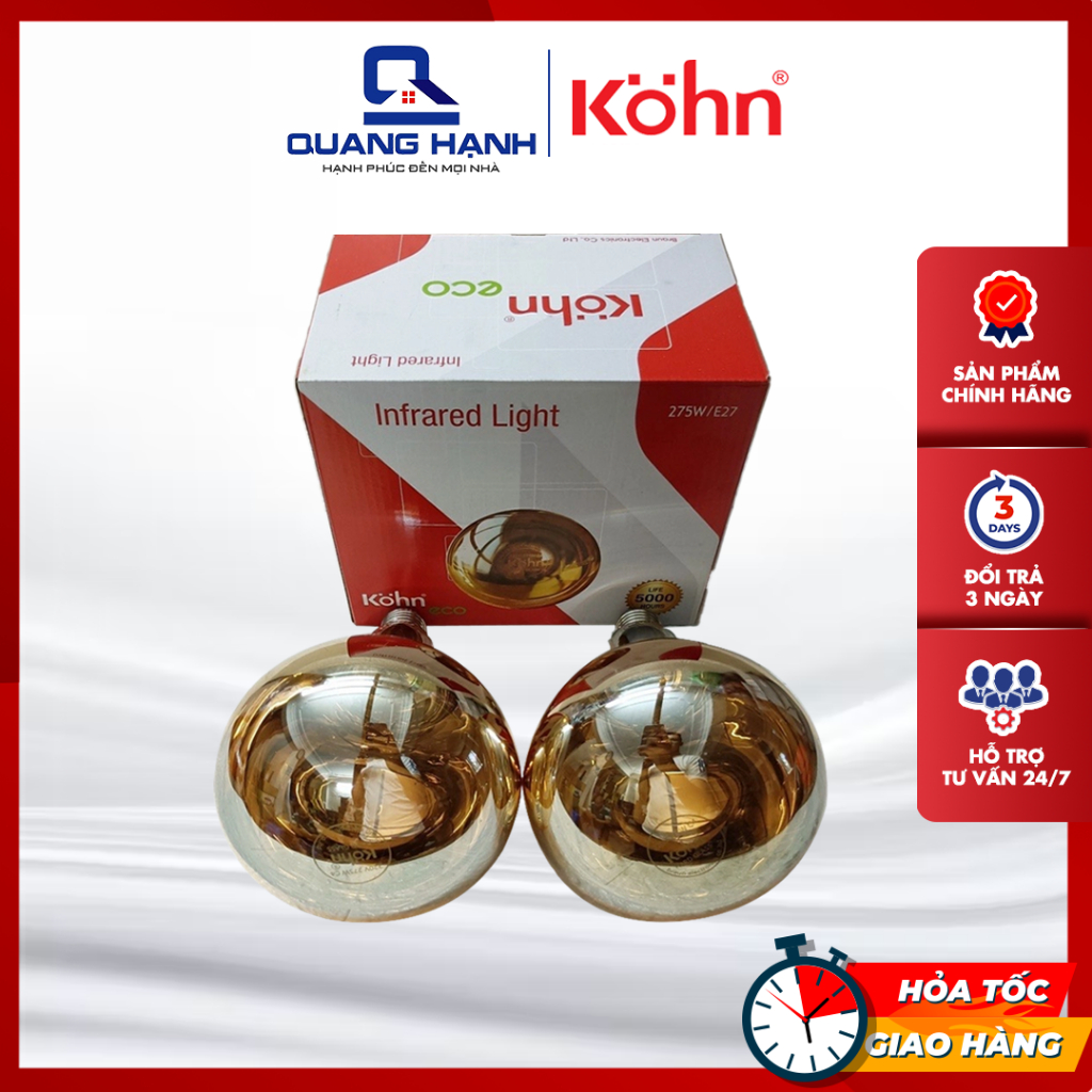 Bóng đèn sưởi Braun Kohn 275W Dùng thay thế cho các mã KN02G, KN03G ...
