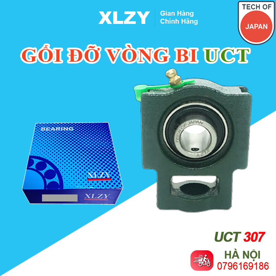 GỐI ĐỠ VÒNG BI BẠC ĐẠN UCT307 GỐI ĐỠ BẠC ĐẠN XLZY Gối ổ trục - vongbibacdanxlzy | Shopee Việt Nam