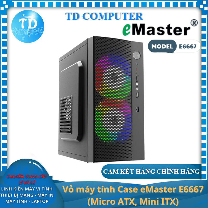 Vỏ máy tính Case eMaster E6667 (Micro ATX, Mini ITX) - Hàng chính hãng ...