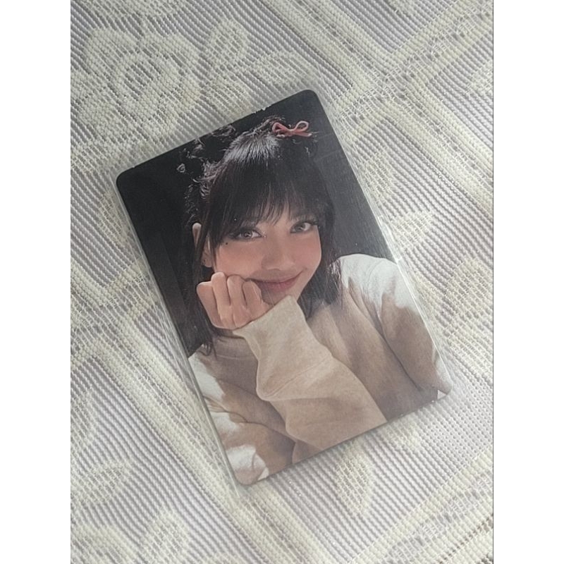 Card Off Blackpink Card Lisa 0327 Li nơ Li chống cằm Chính Hãng thẻ ảnh ...