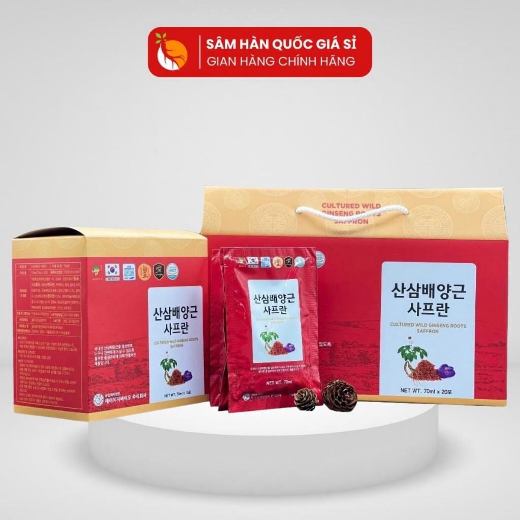 Nước Hồng Sâm Chiết Xuất Sâm Núi Saffron ( 70ml x 20 gói ) | Shopee Việt Nam