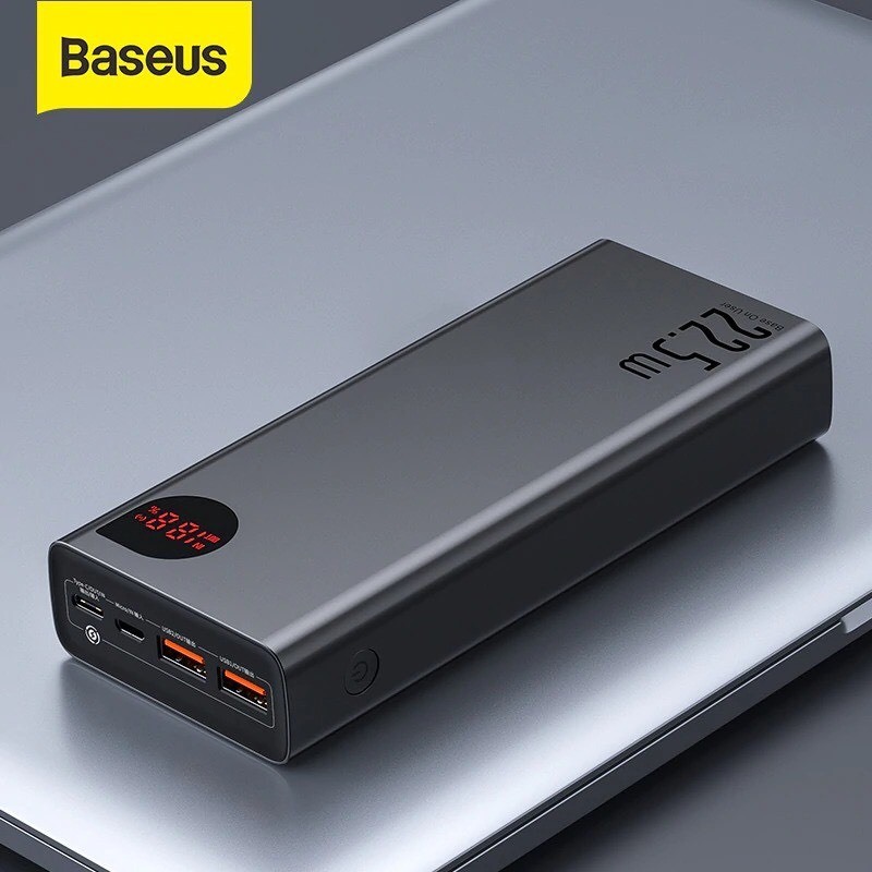 Pin dự phòng sạc nhanh Baseus Adaman Metal Digital Display Quick Charge Power Bank 30000mah ...