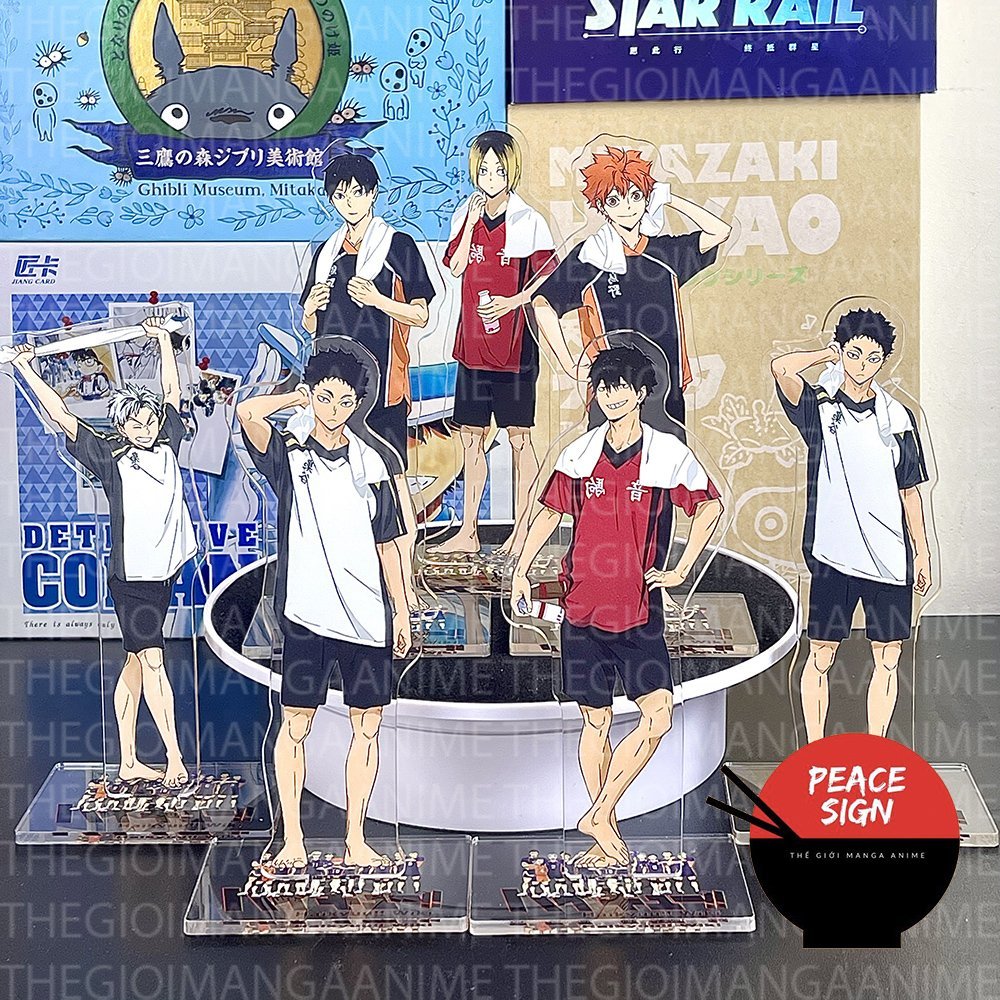 Standee HAIKYUU!! ver KHĂN LAU mô hình VUA BÓNG CHUYỀN tượng acrylic ...