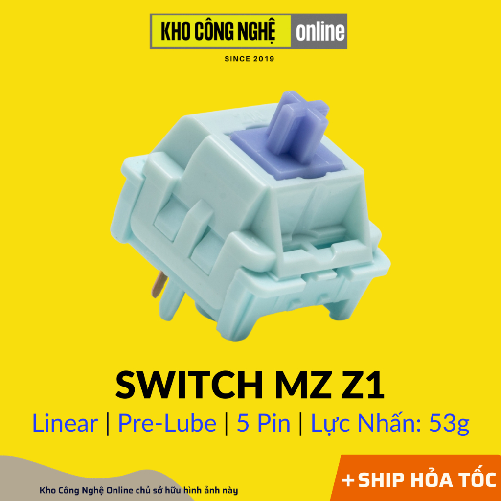 Switch MZ Z1 Linear công tắc bàn phím cơ Switch Z1 (5 Pin, Pre-lube ...