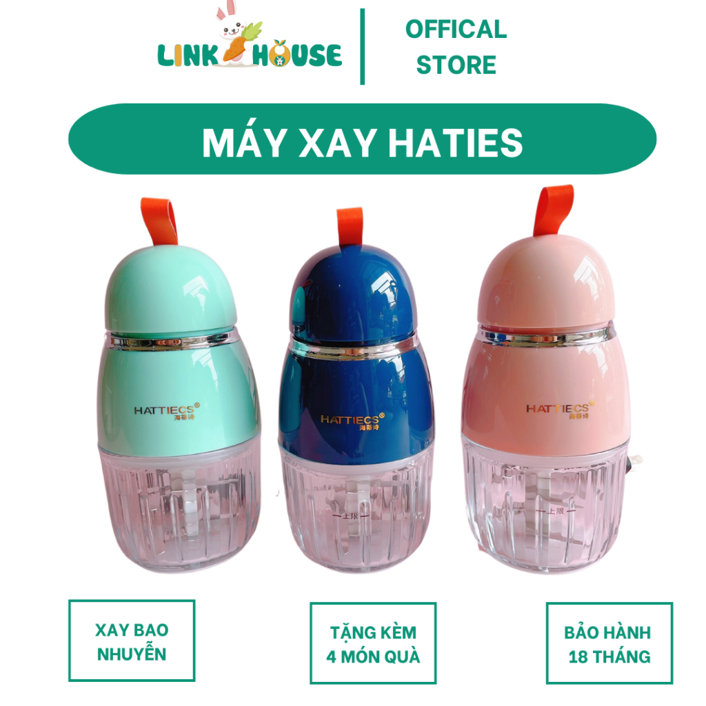 Máy Xay Hattiecs 6 Lưỡi, 8 Lưỡi Dao Xay Đồ Ăn Dặm Cho Bé LinkHouse Shop | Shopee Việt Nam
