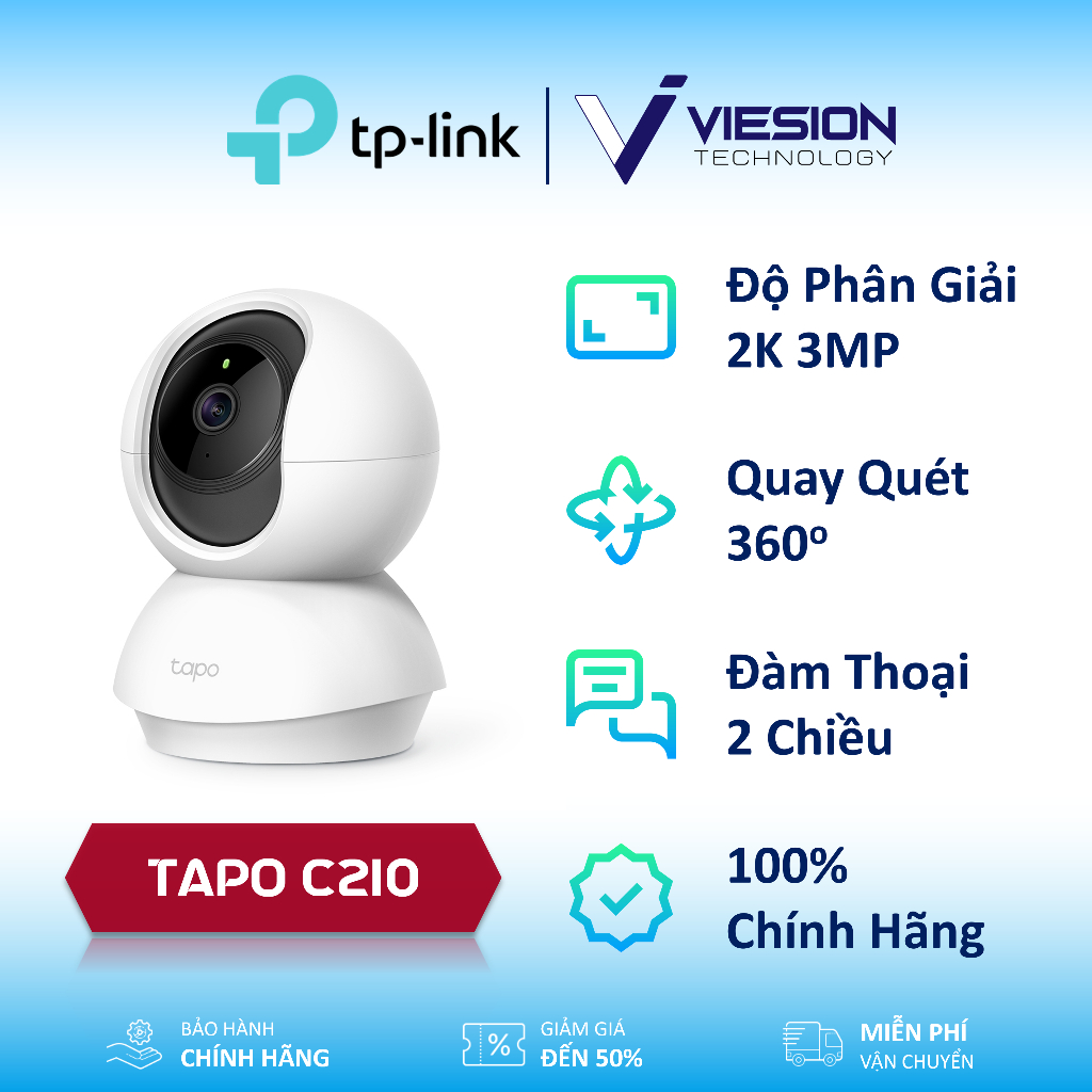 [Hỏa tốc] TP-Link Tapo C210 - Camera IP Wi-Fi An Ninh 3MP cho Gia Đình ...