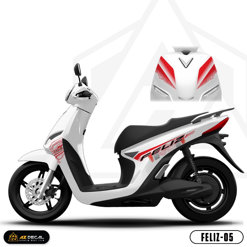 Tem Feliz S Hiện Đại | FELIZ-05 | Team Decal Rời Hình Dán Xe Máy Điện ...
