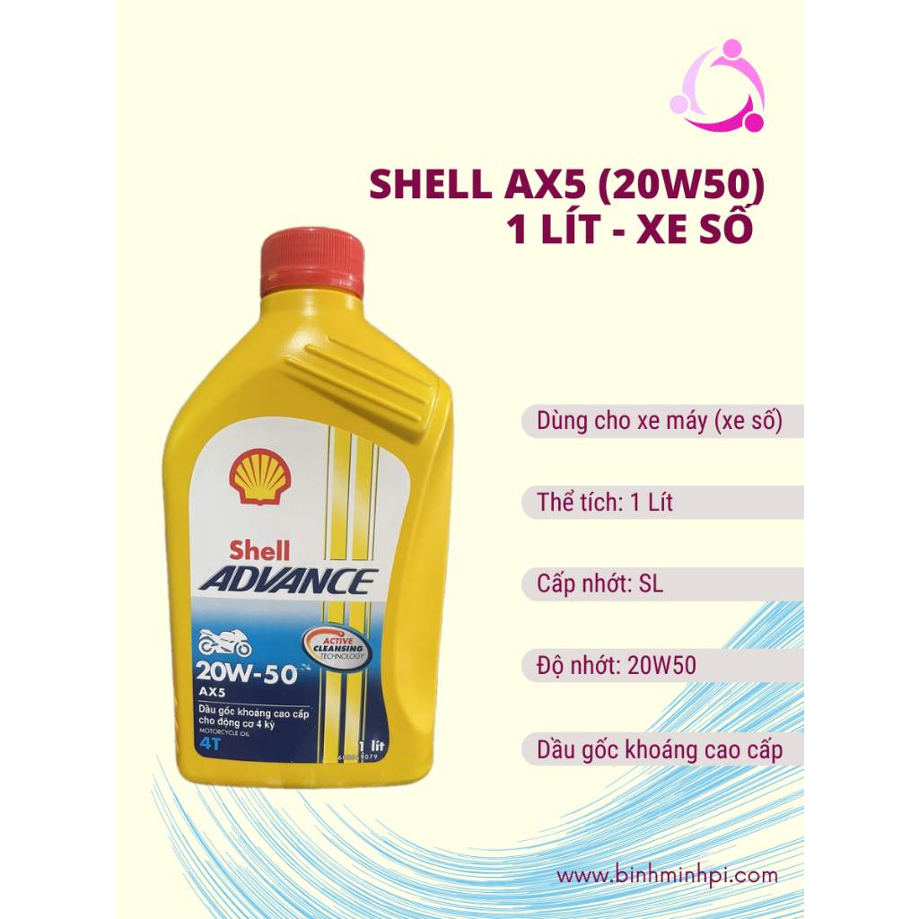 [Xe Số 1Lít] Shell Advance AX5 20W50 1L | Shopee Việt Nam