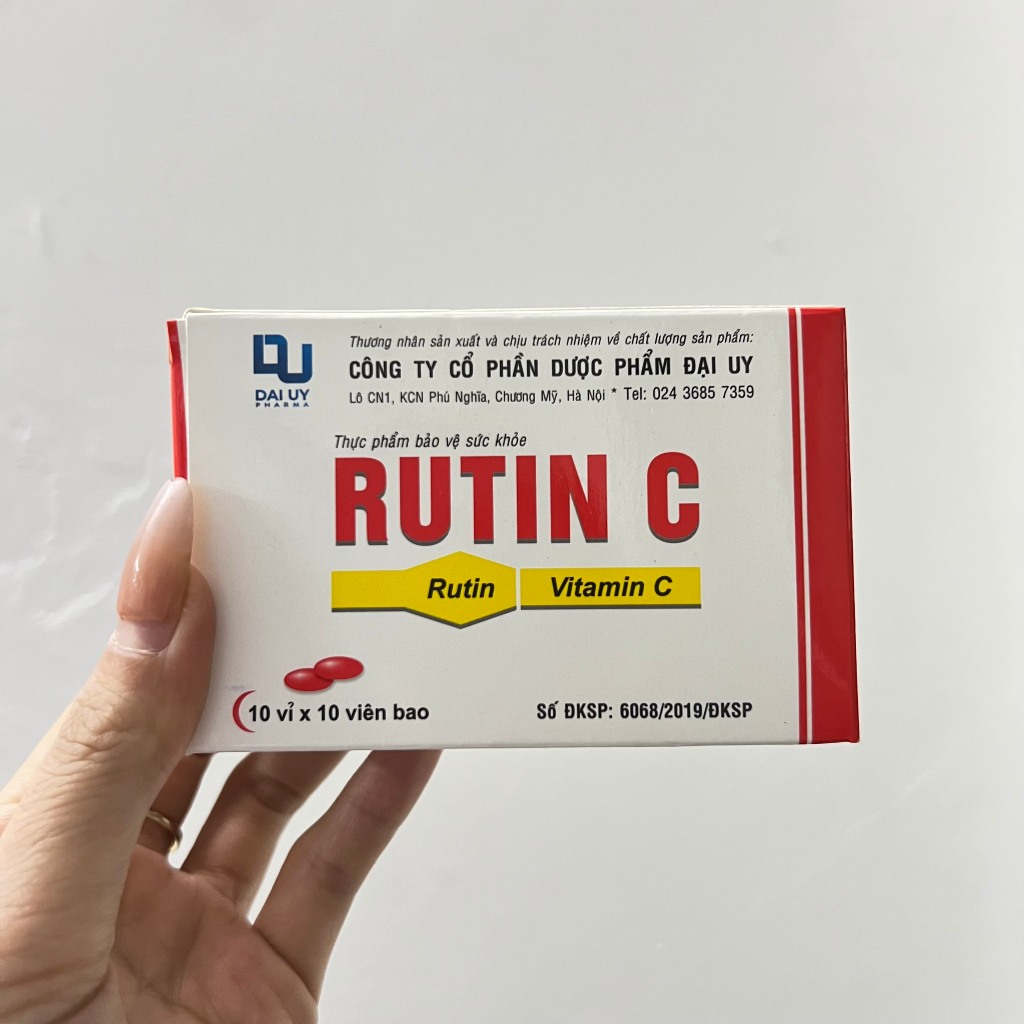 Rutin C Đại Uy - bổ sung vitamin C - Hộp 100 viên | Shopee Việt Nam
