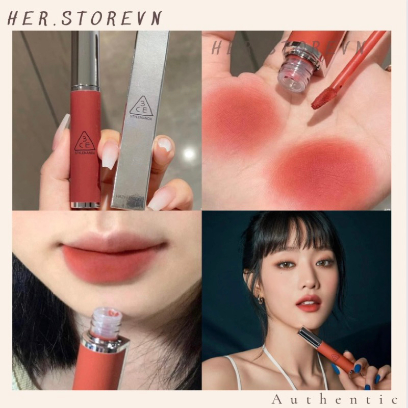 Son 3CE Common Stranger Màu Cam Gạch – Hazy Lip Clay | Shopee Việt Nam